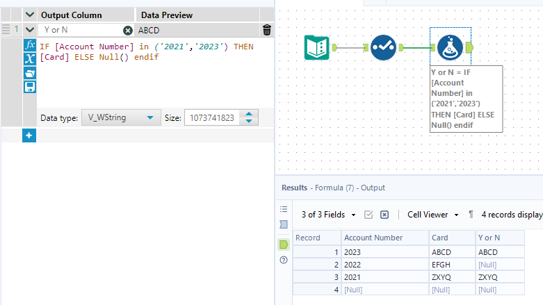 Solved: conditional statem - Alteryx Community
