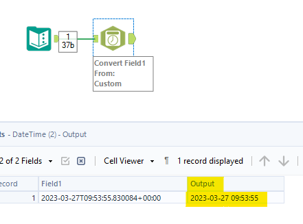 Solved: Date Time format - Alteryx Community