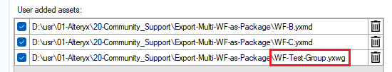 Need help exporting as package - Alteryx Community