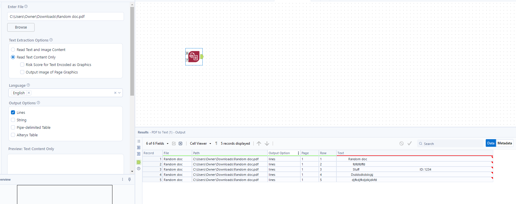 Find a keyword in a PDF - Alteryx Community