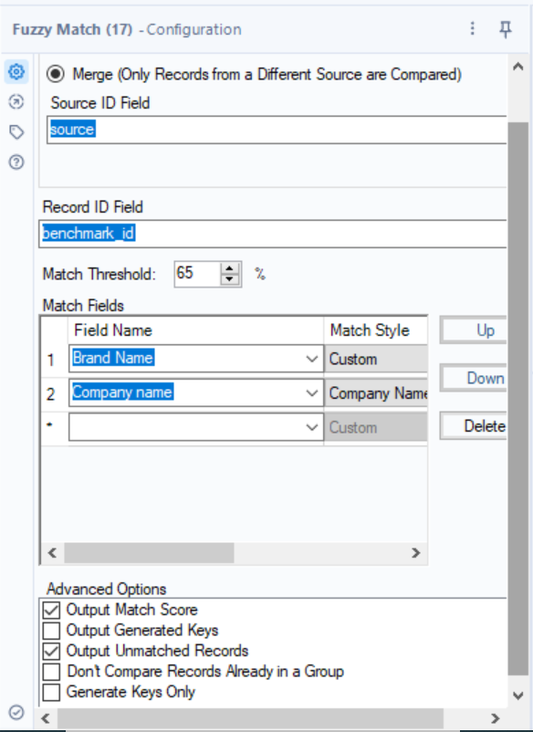 Solved: Fuzzy Match Tool Error - Alteryx Community