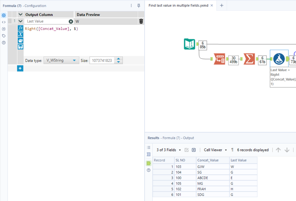 Solved: Last Column Value - Alteryx Community