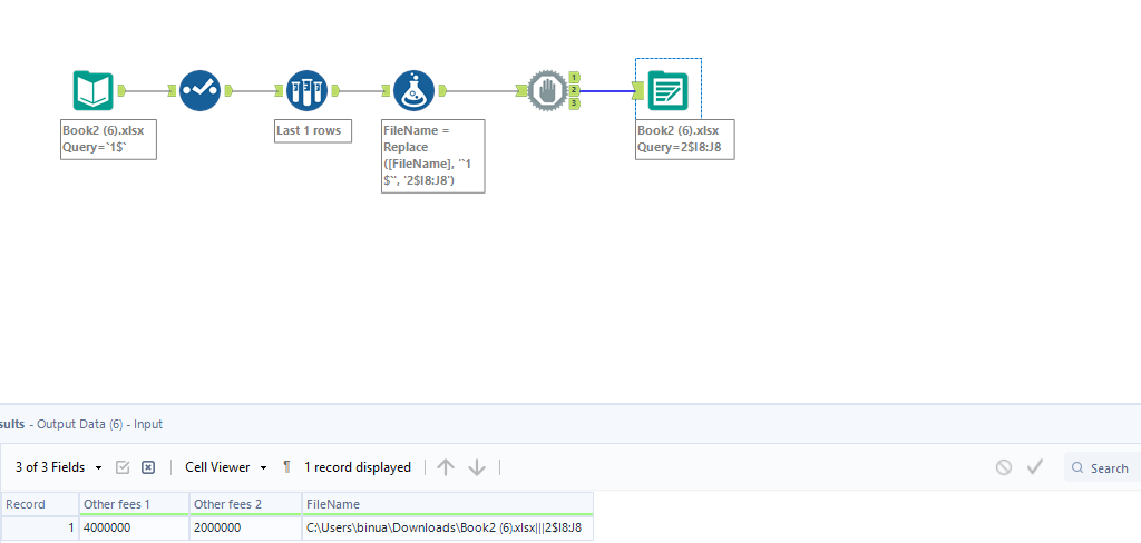 Solved: Input values from sheet to another sheet - Alteryx Community