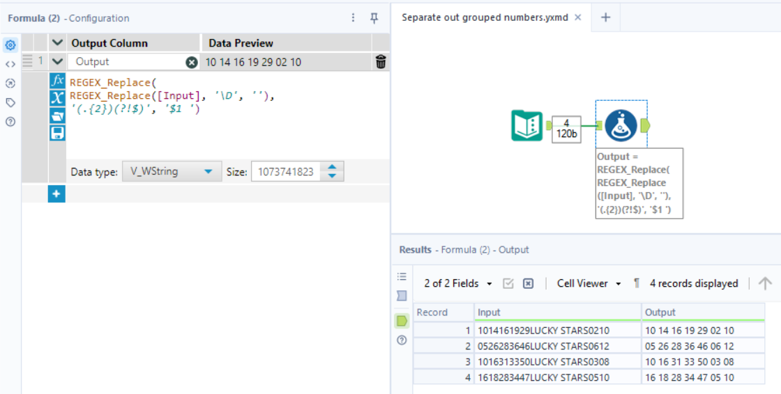 Solved: Separating Grouped Numbers into Individual Numbers - Alteryx Community