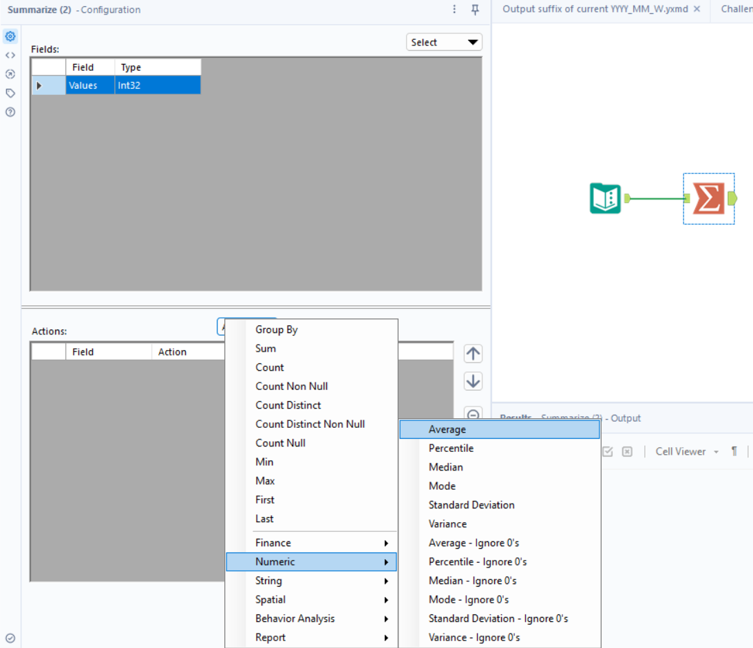 Solved: Average Values - Alteryx Community