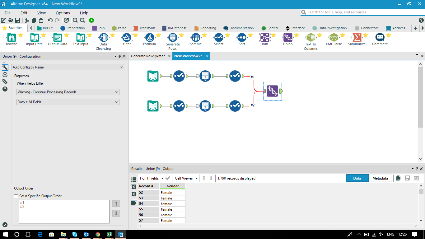 Solved: How to Populate Gender field with Generate Rows to... - Alteryx ...