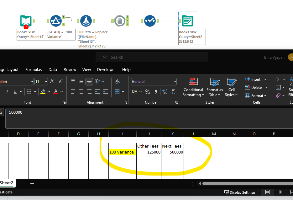 Solved: Input Values to another sheet (from a specific cri... - Alteryx Community
