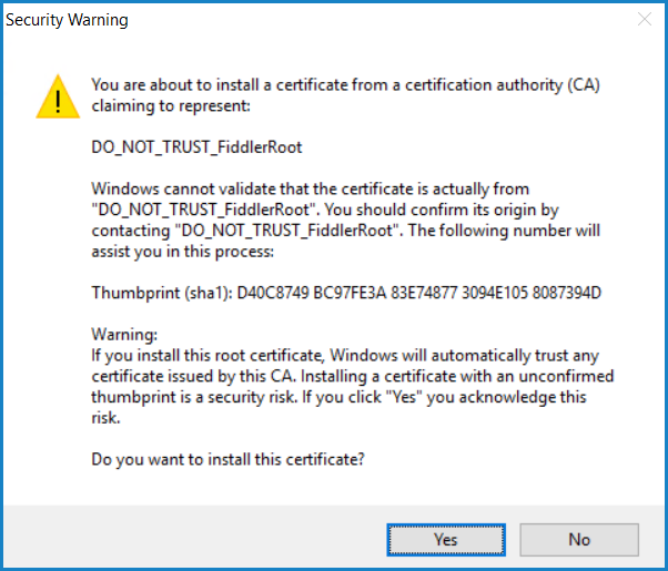 How To Capture a Fiddler Trace