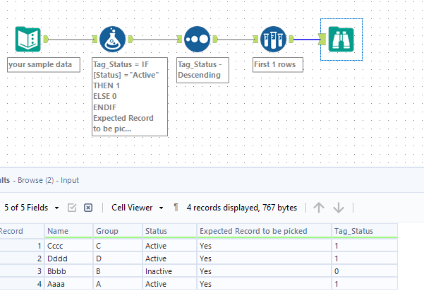 Solved Filter Unique Records And Always Get First Record Alteryx Community
