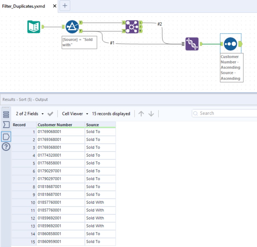 Filter Out Duplicates With Multiple Conditions Alteryx Community 