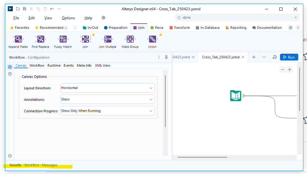 Solved: I appear to have misplaced my Results window - Alteryx Community