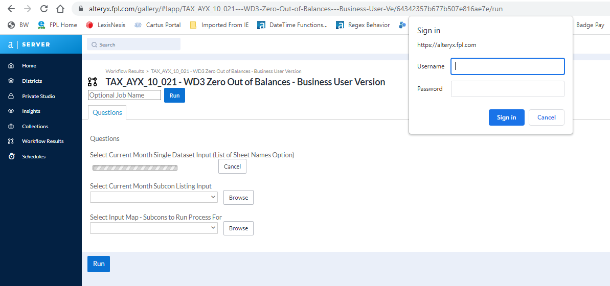 Solved: Login Pop Up Window When Selecting Input Files on ... - Alteryx ...