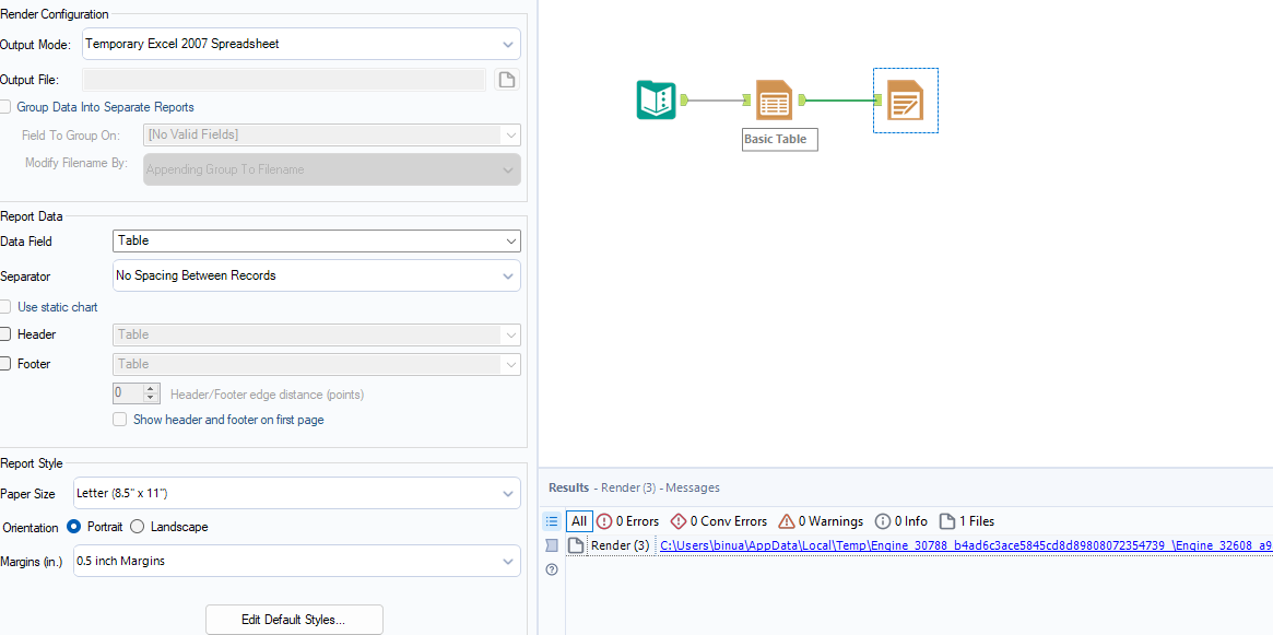 blank output file after only opening (not running!... - Alteryx Community