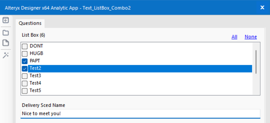 Text BOX and List BOX Combo - HELP Please - Alteryx Community