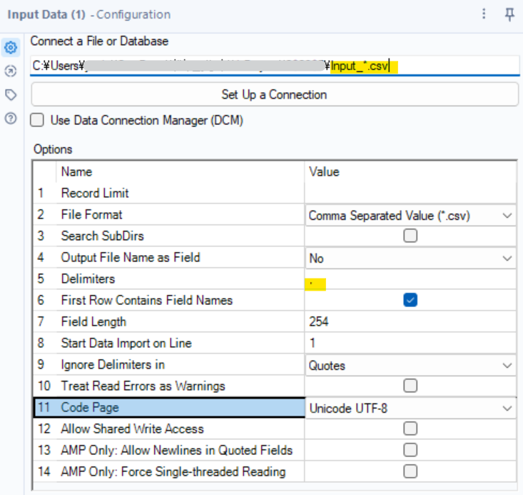 Wildcard only read first file - Alteryx Community