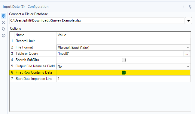 Solved: Moving a secondary header row to column - Alteryx Community