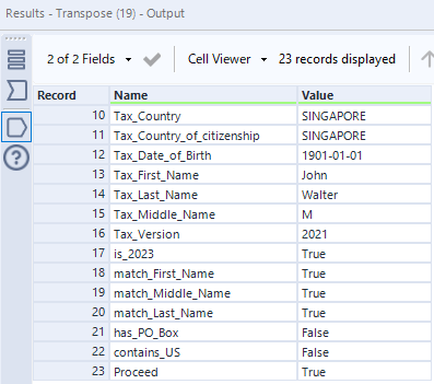 Solved: Match Row data horizontally - Alteryx Community