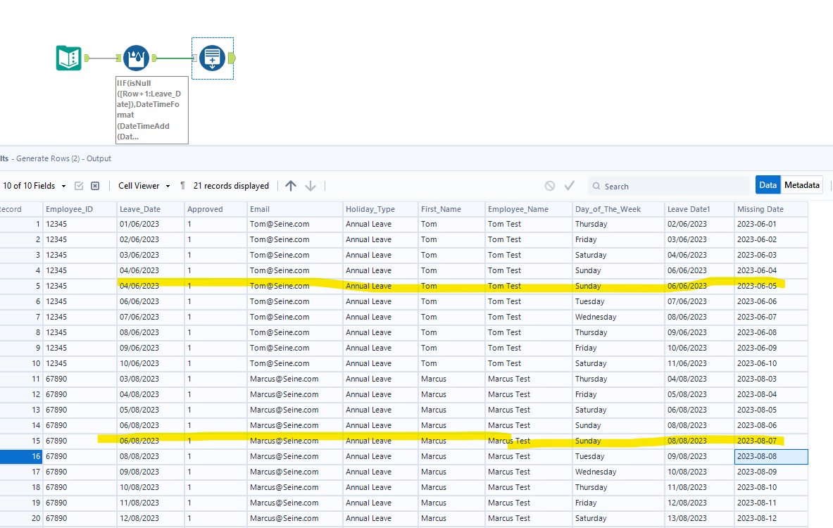 Solved Generating Missing Rows Alteryx Community 