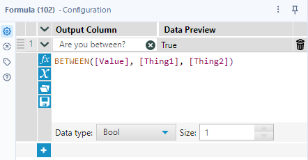 Add "BETWEEN" as an operator function - Alteryx Community