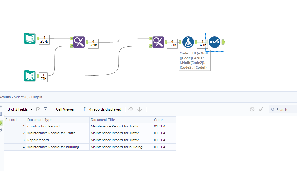 Solved: Applying a code to to rows with a certain key word... - Alteryx Community