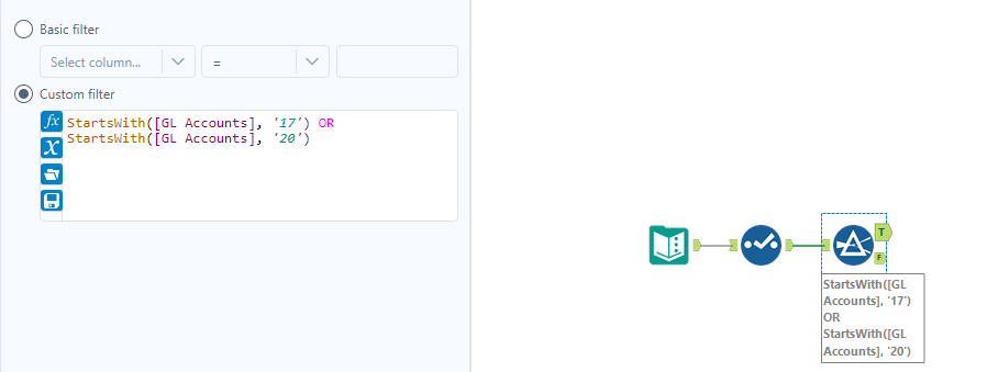 Multiple filters using StartsWith - Alteryx Community