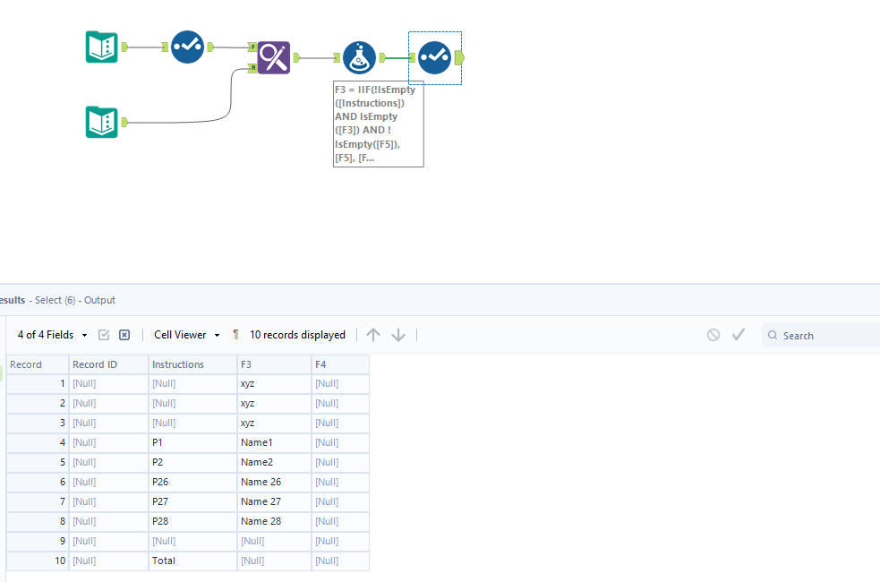 Solved: Completing table using values coming from a second... - Alteryx Community