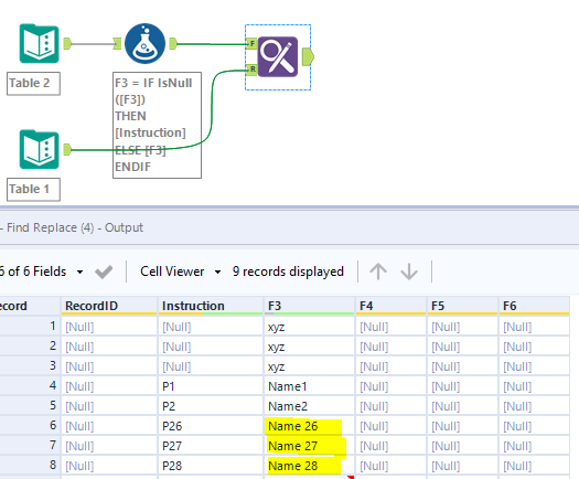 Solved: Completing table using values coming from a second... - Alteryx ...