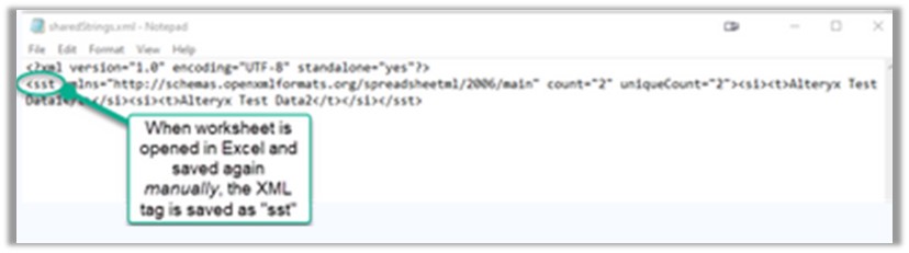 Alteryx error: “shared strings root=x:sst” - Alteryx Community