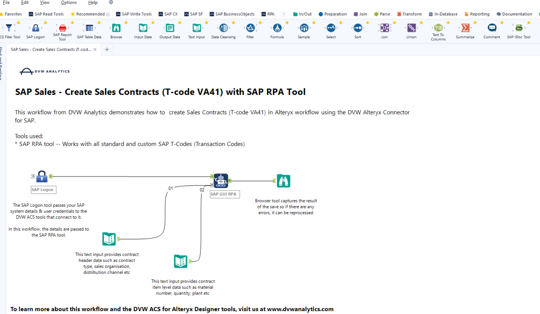 SAP Sales - Create Sales Contracts (T-code VA41) w... - Alteryx Community