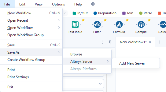 Connecting to Alteryx Server From Designer - Blank... - Alteryx Community