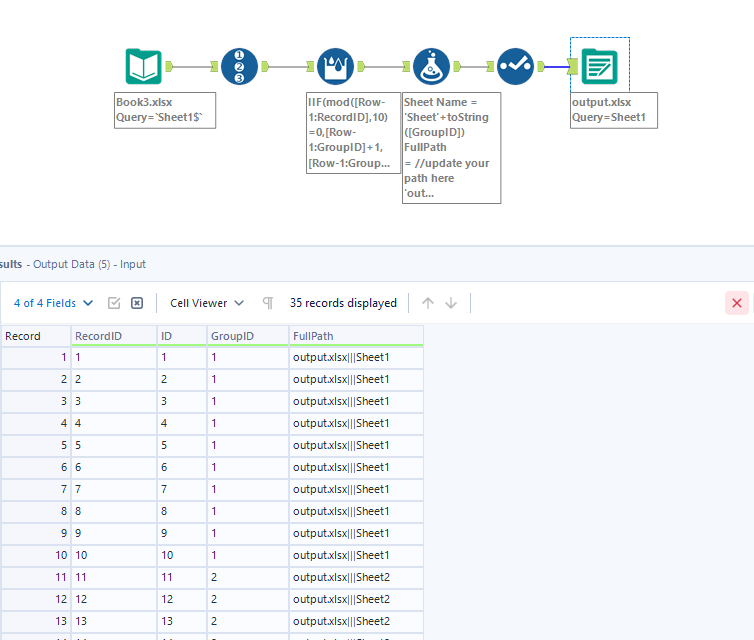 Solved: How can we split the lakhs of data into multiple s... - Alteryx Community