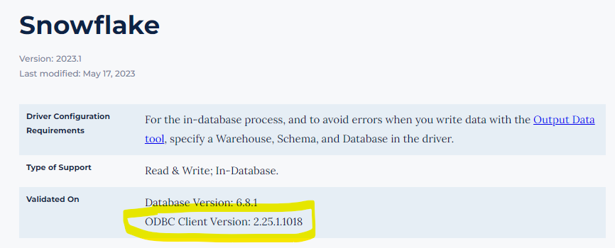 Snowflake Error: InboundNamedPipe GetOverlappedRes... - Alteryx Community