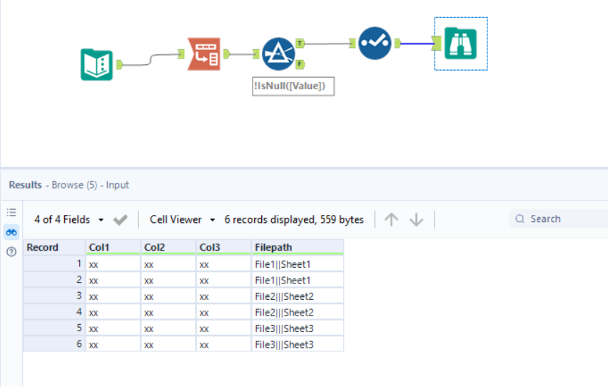 Output File Name as field, merge into one column - Alteryx Community