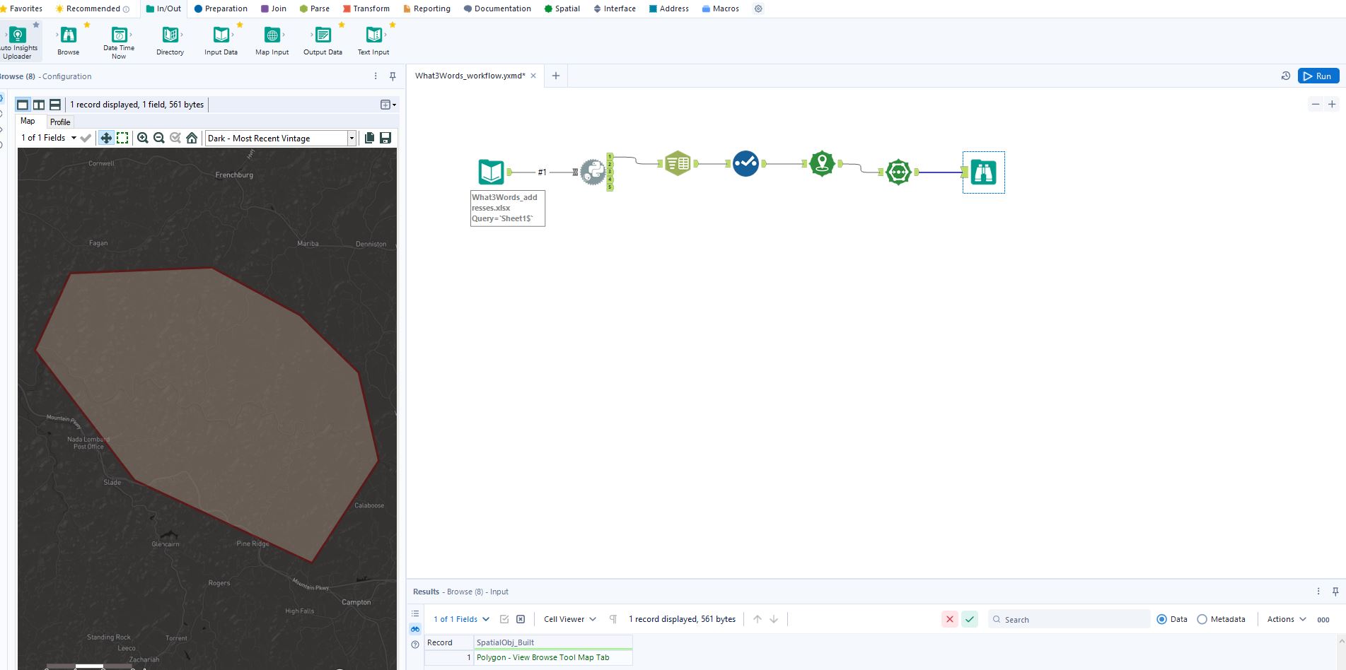 Converting What3Words address to Polygon - Alteryx Community