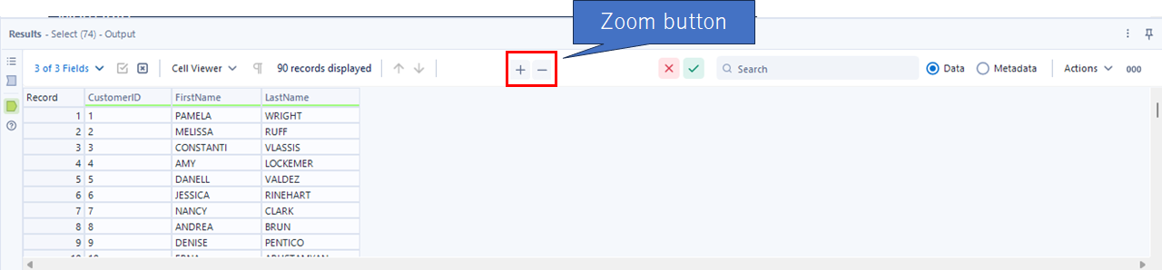 Zoom button on Results Window - Alteryx Community
