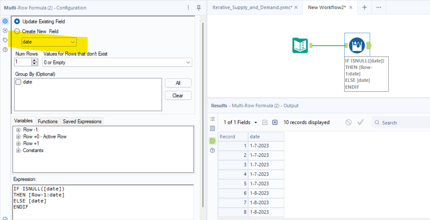 Solved: Fill Dates - Alteryx Community