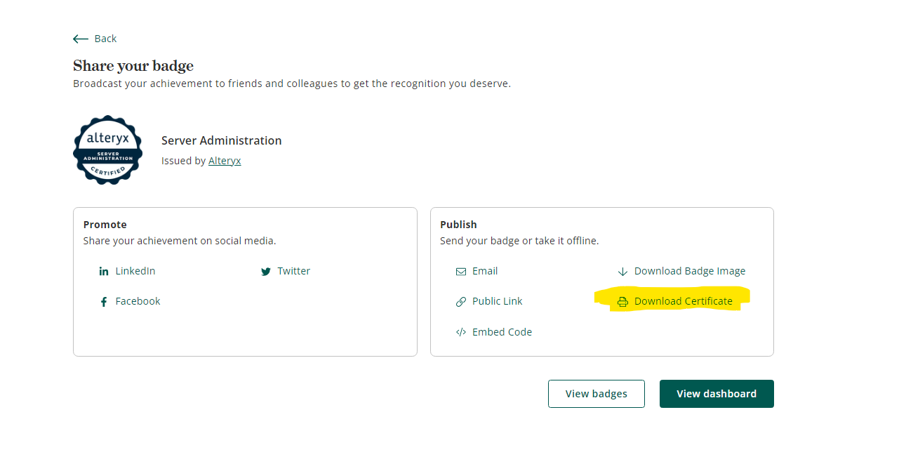 Solved: certificate download query - Alteryx Community