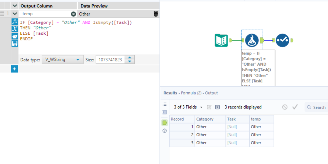 Solved: Formula to fill in blank cells if condition is met... - Alteryx Community