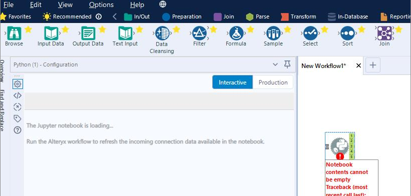 Python tool not loading - Alteryx Community