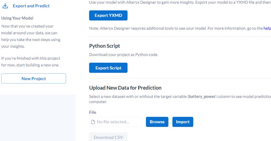 Exporting Models in AML for Seamless Deployment an... - Alteryx Community