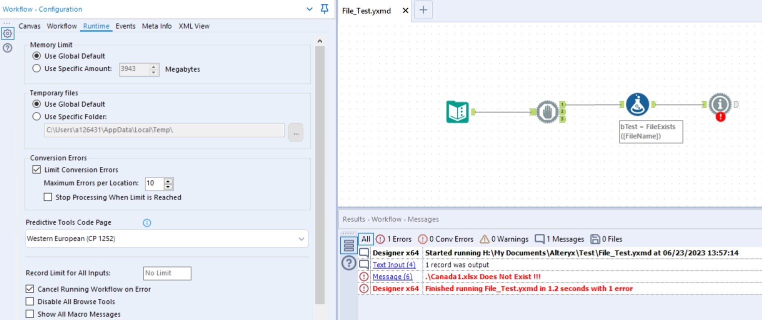 peaceful/normal exit/stop/end/quit workflow if fil... - Alteryx Community