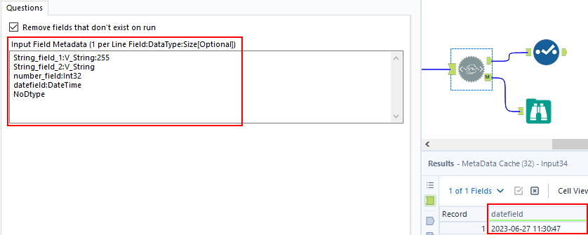 Metadata Cache Macro - Alteryx Community