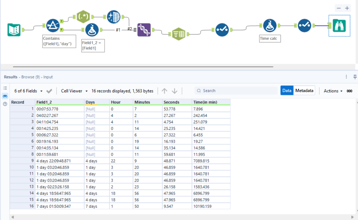 Solved: How to compute average time if data is a mixed for... - Alteryx Community