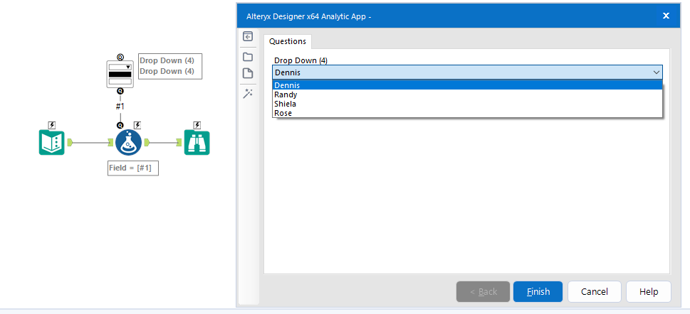 Drop Down List - Alteryx Community