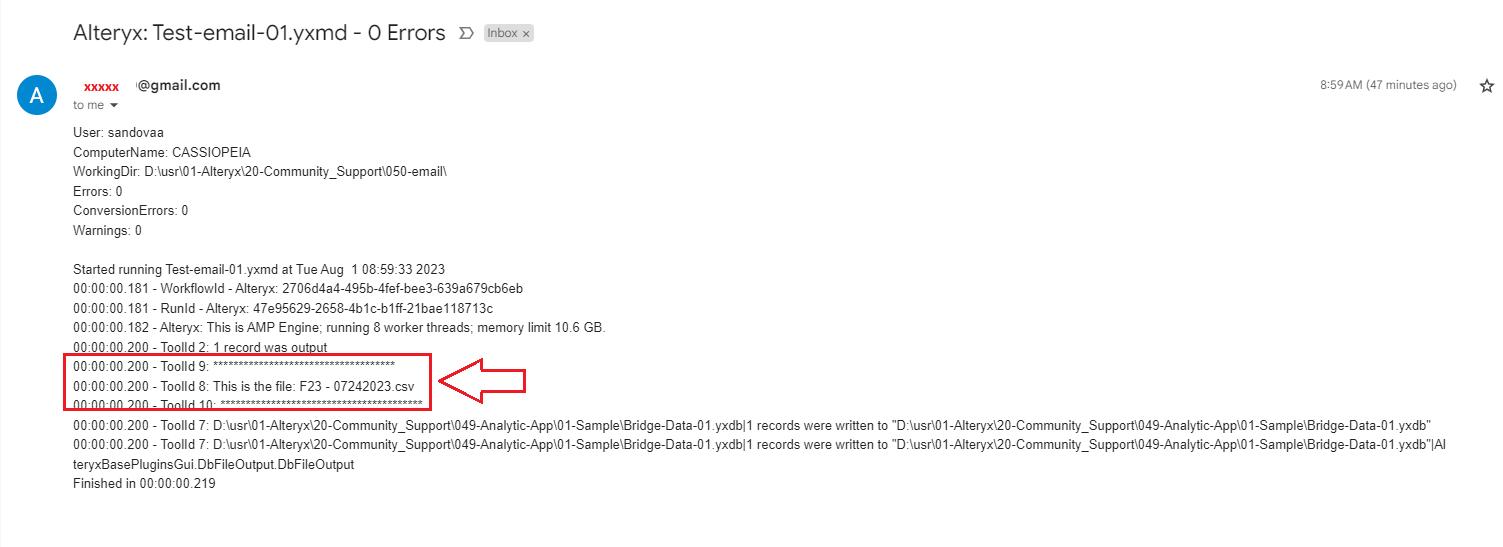 Output Message on App Ran on Server - How to input... - Alteryx Community
