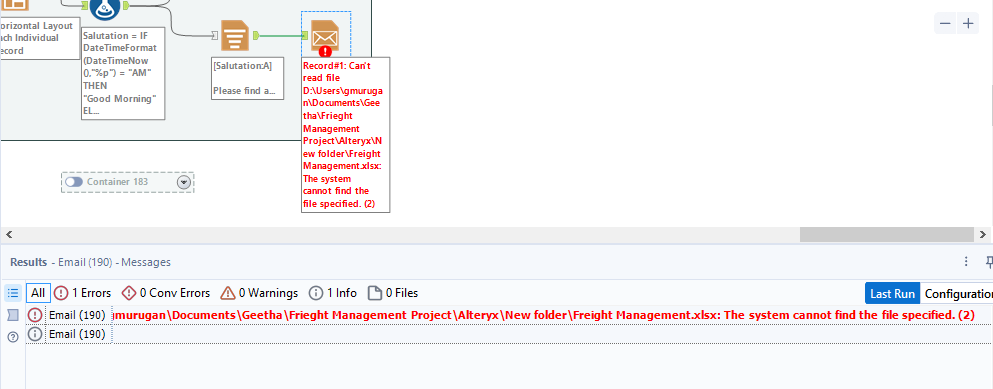 Solved: Email tool with Attachment - Alteryx Community