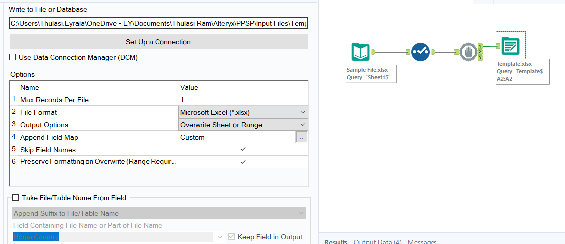 Solved: Pass Parameters to Excel workbook - Alteryx Community
