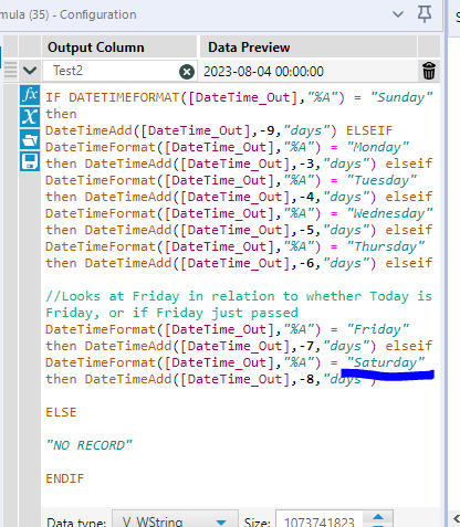 Solved: Formula for Previous Friday Date - Alteryx Community