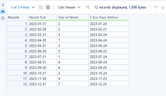 Solved: Subtract Business Days from Date - Alteryx Community