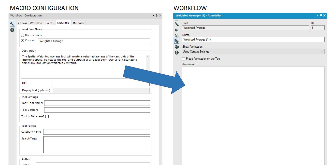 Pass through macro documentation to the workflow - Alteryx Community